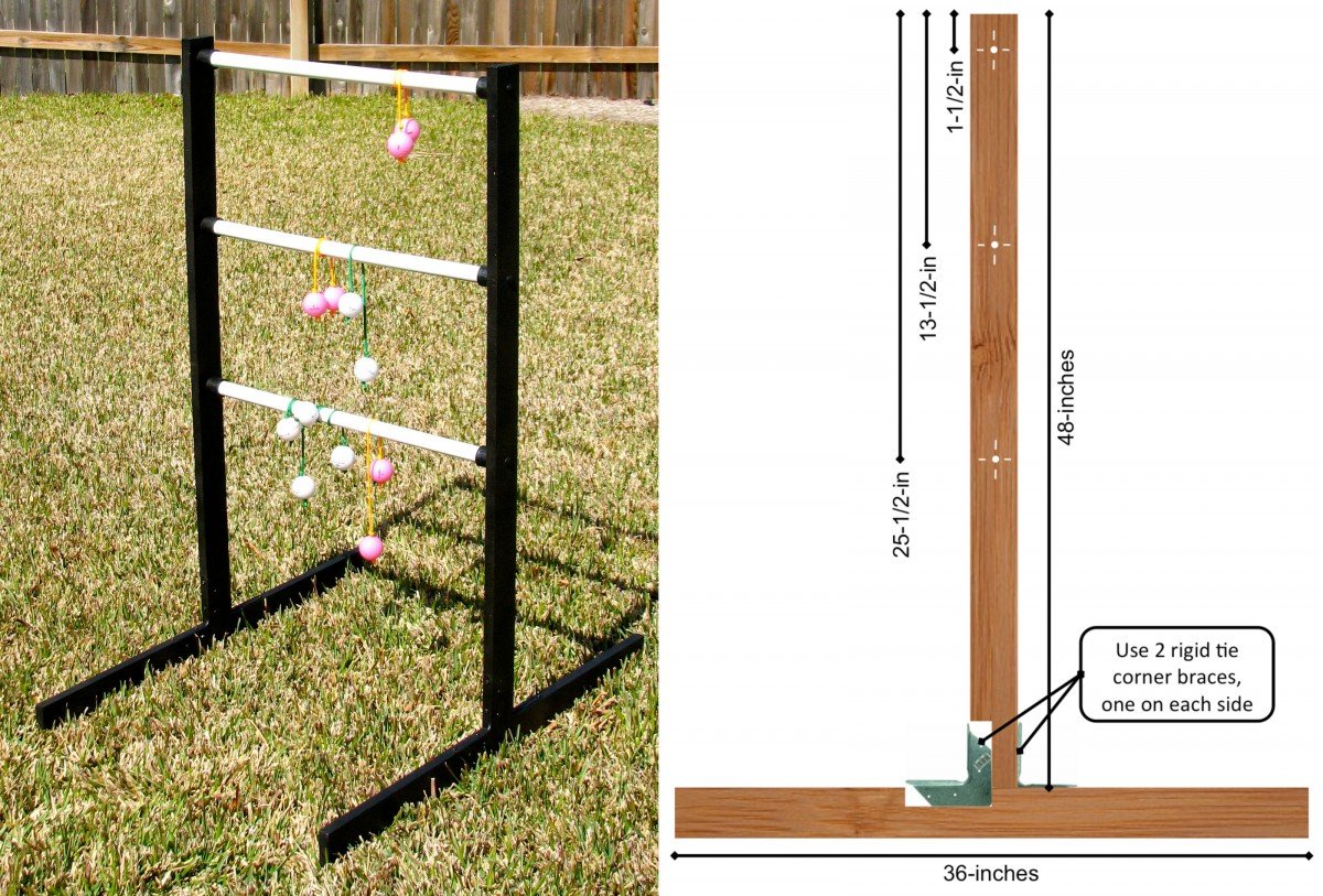 How to Build Your Own Portable Wood Ladderball Game - Homeowner Answers